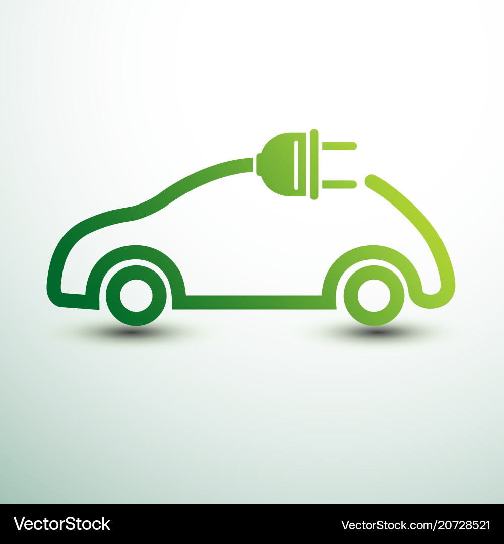 Electric car Royalty Free Vector Image - VectorStock