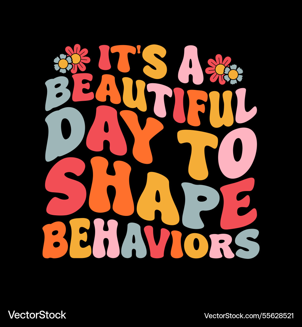 Vintage behavior therapist t-shirt design Vector Image