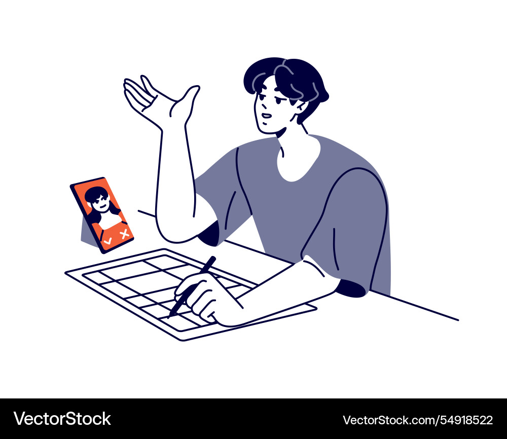 Students learning study do homework together Vector Image