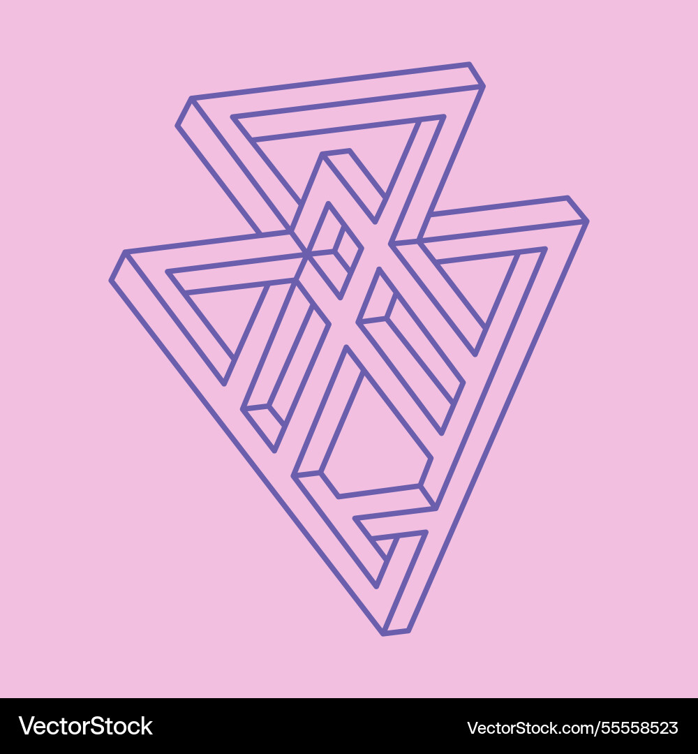 Impossible shapes sacred geometry Royalty Free Vector Image