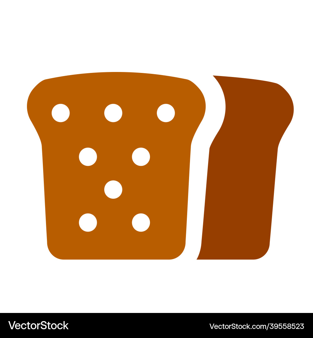 Loaf bread icon Royalty Free Vector Image - VectorStock