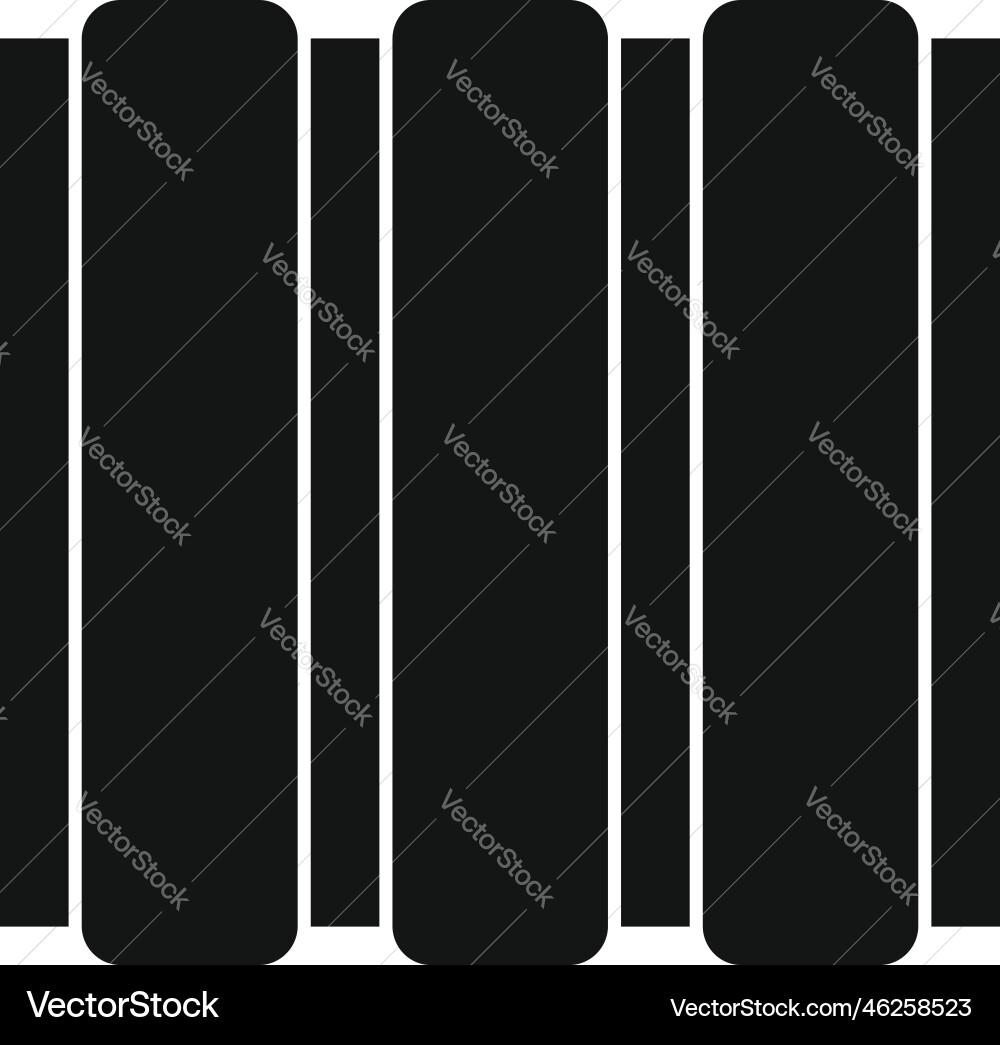 Metal roof icon simple building Royalty Free Vector Image
