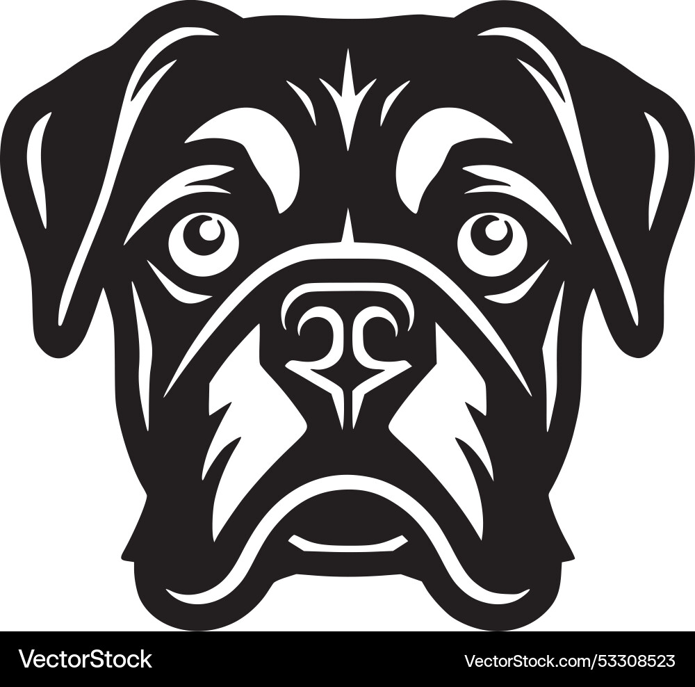 Pug - high quality logo ideal for t-shirt Vector Image