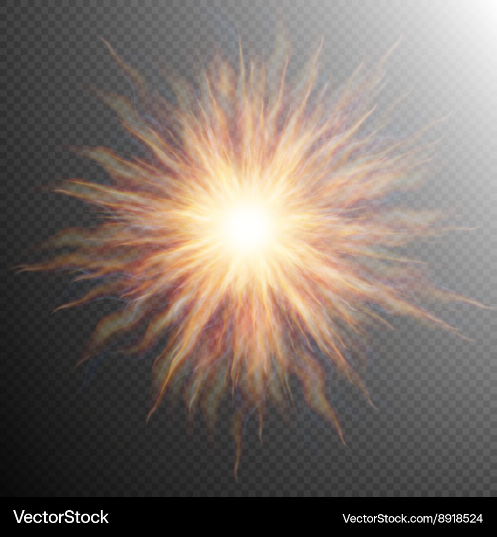 Explosion big bang fire burst eps 10 Royalty Free Vector