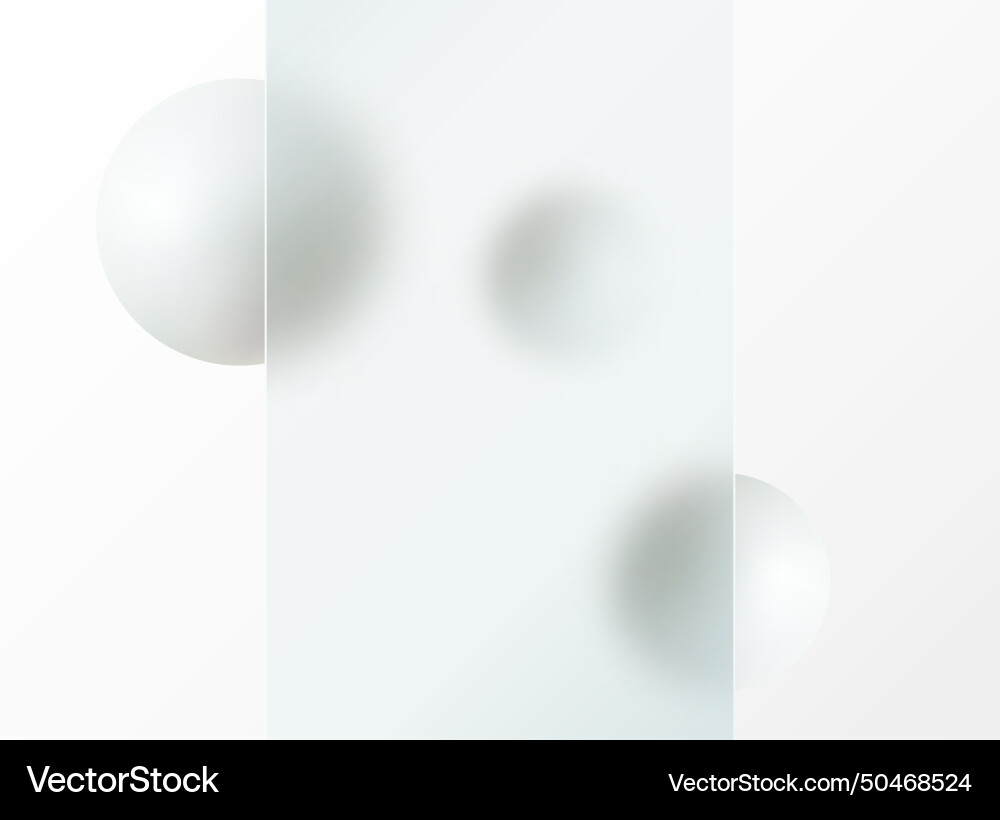 Glass morphism landing page transparent Royalty Free Vector