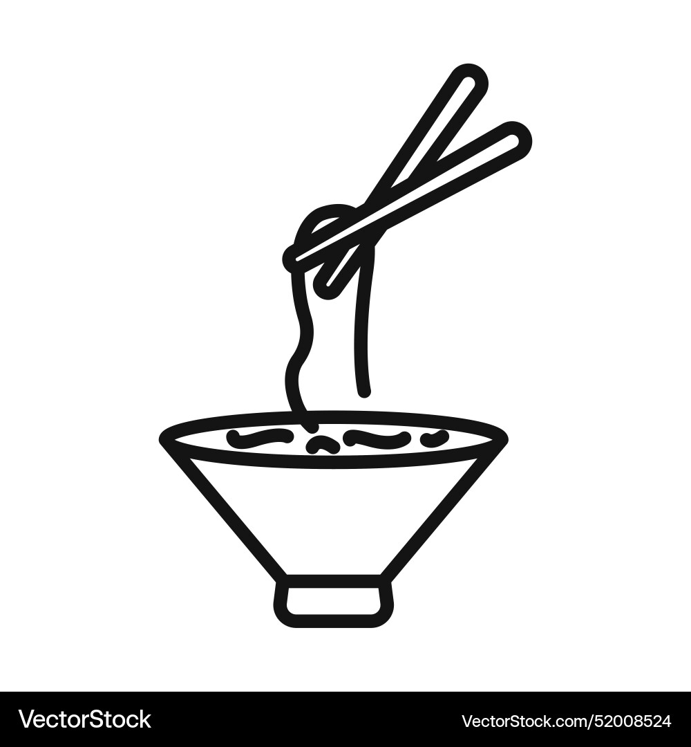 Noodles icon pack asian cuisine for culinary Vector Image