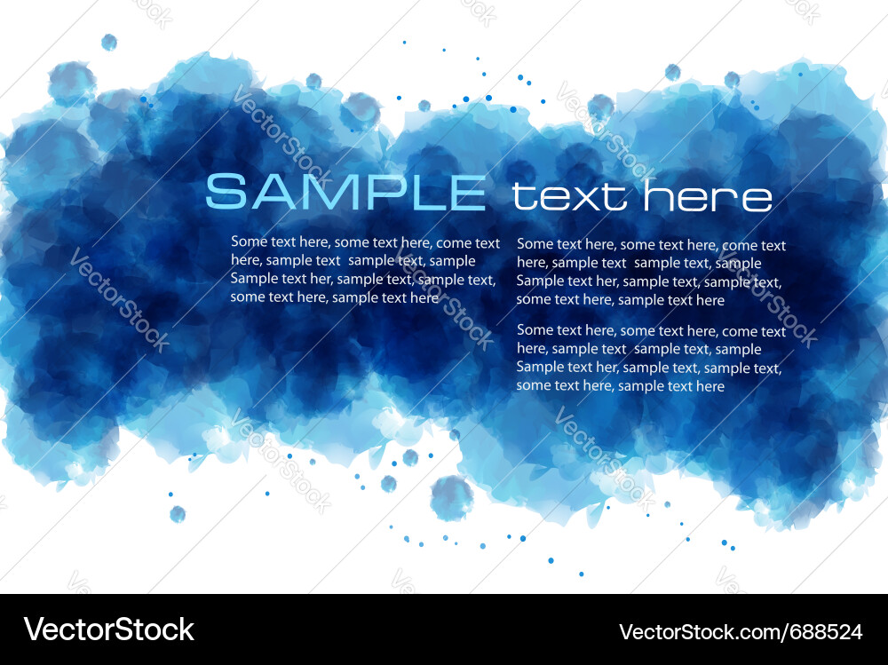 Watercolor Splash Background Royalty Free Vector Image