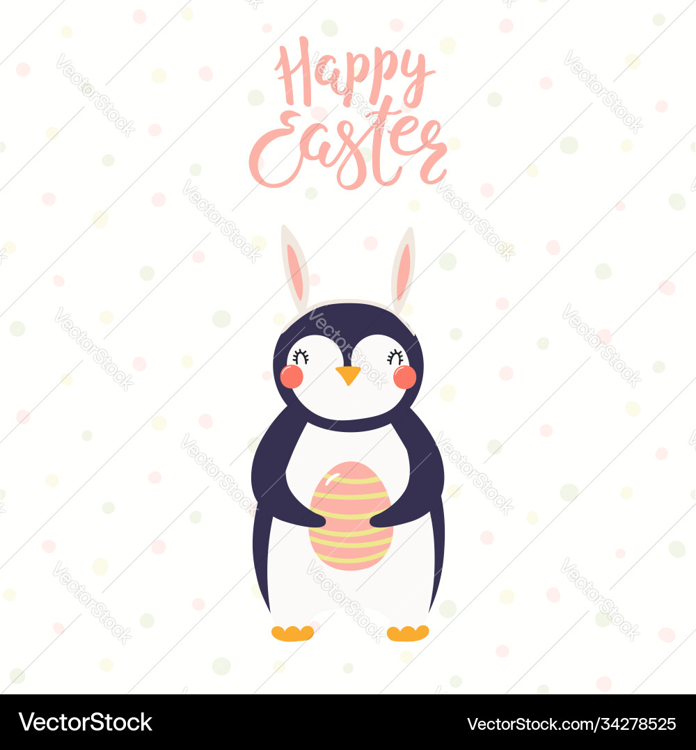 Penguin Easter Egg Vector Images (81)