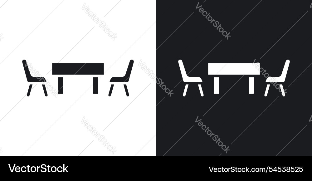 Dinner table icon Royalty Free Vector Image - VectorStock