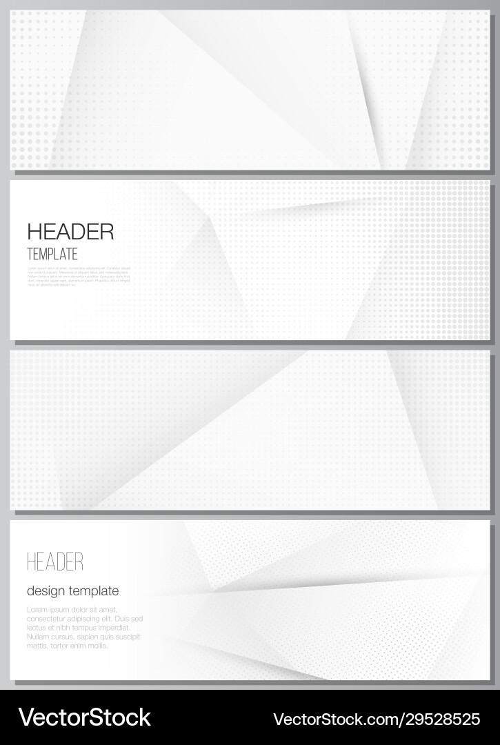 Layout headers banner design template Royalty Free Vector