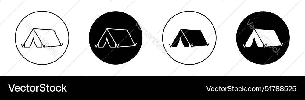 Tent icon Royalty Free Vector Image - VectorStock