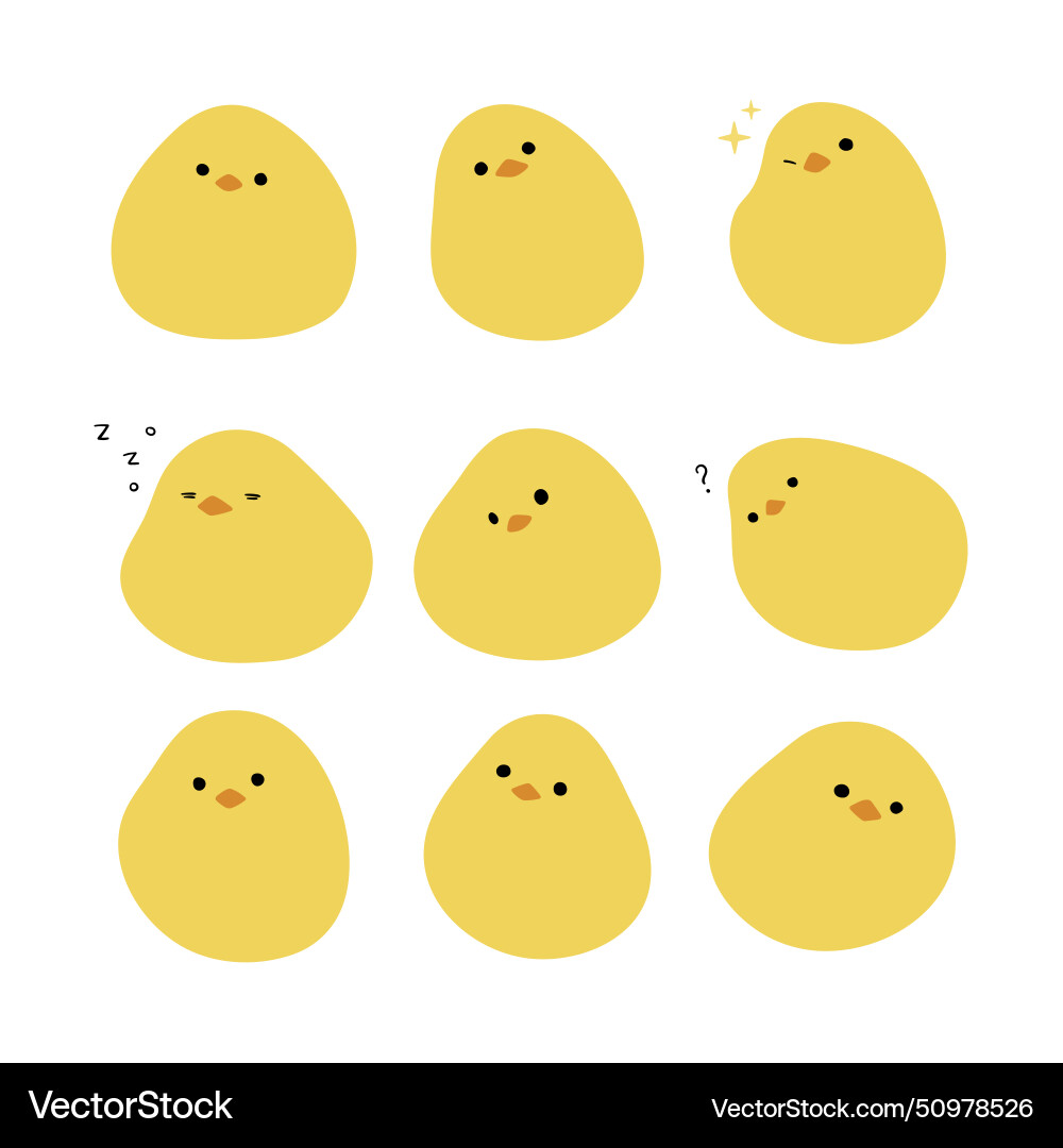 Chick 1 Royalty Free Vector Image - VectorStock