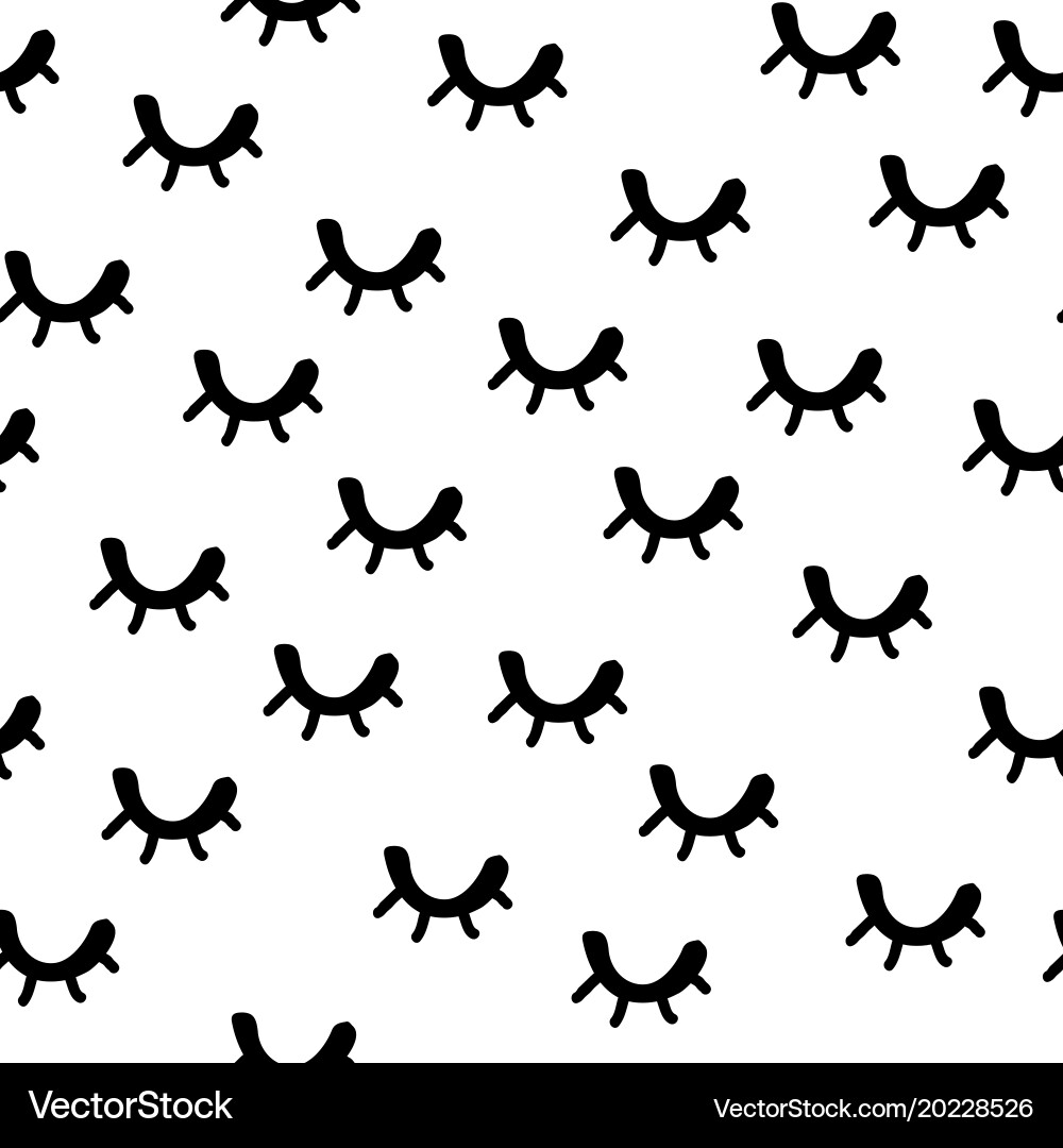 Eyelash Seamless Pattern Royalty Free Vector Image