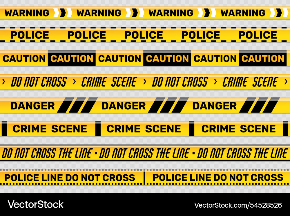 Police line caution adhesive tape danger zone Vector Image