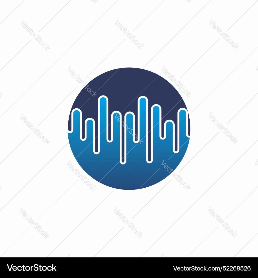 Pulse logo element design template Royalty Free Vector Image
