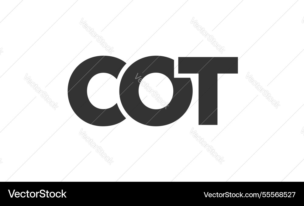 Cot Logo Design Vorlage mit stark und modern Vektorbild