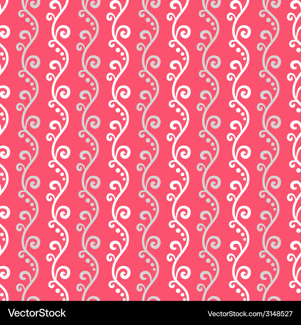 Cute different seamless pattern pink white Vector Image