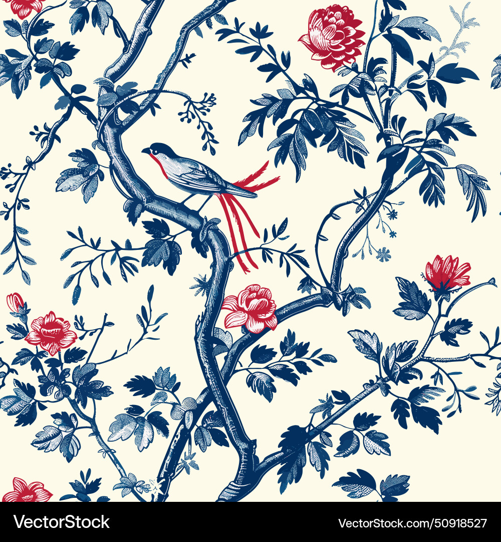 Hand drawn pattern with vintage kitchen toile de Vector Image