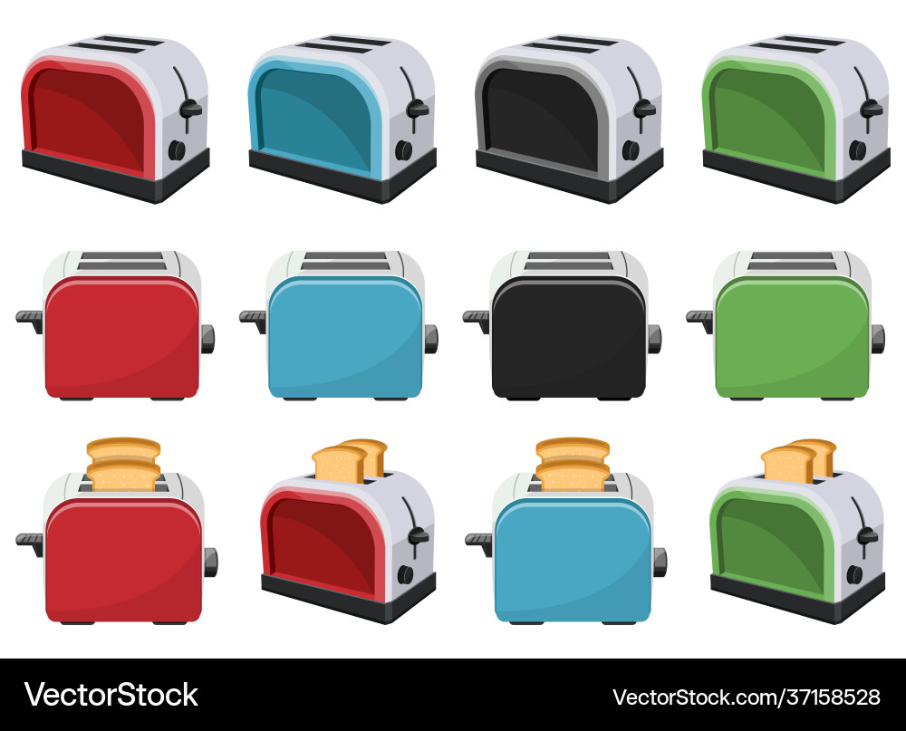 Bread toaster design isolated on white background Vector Image