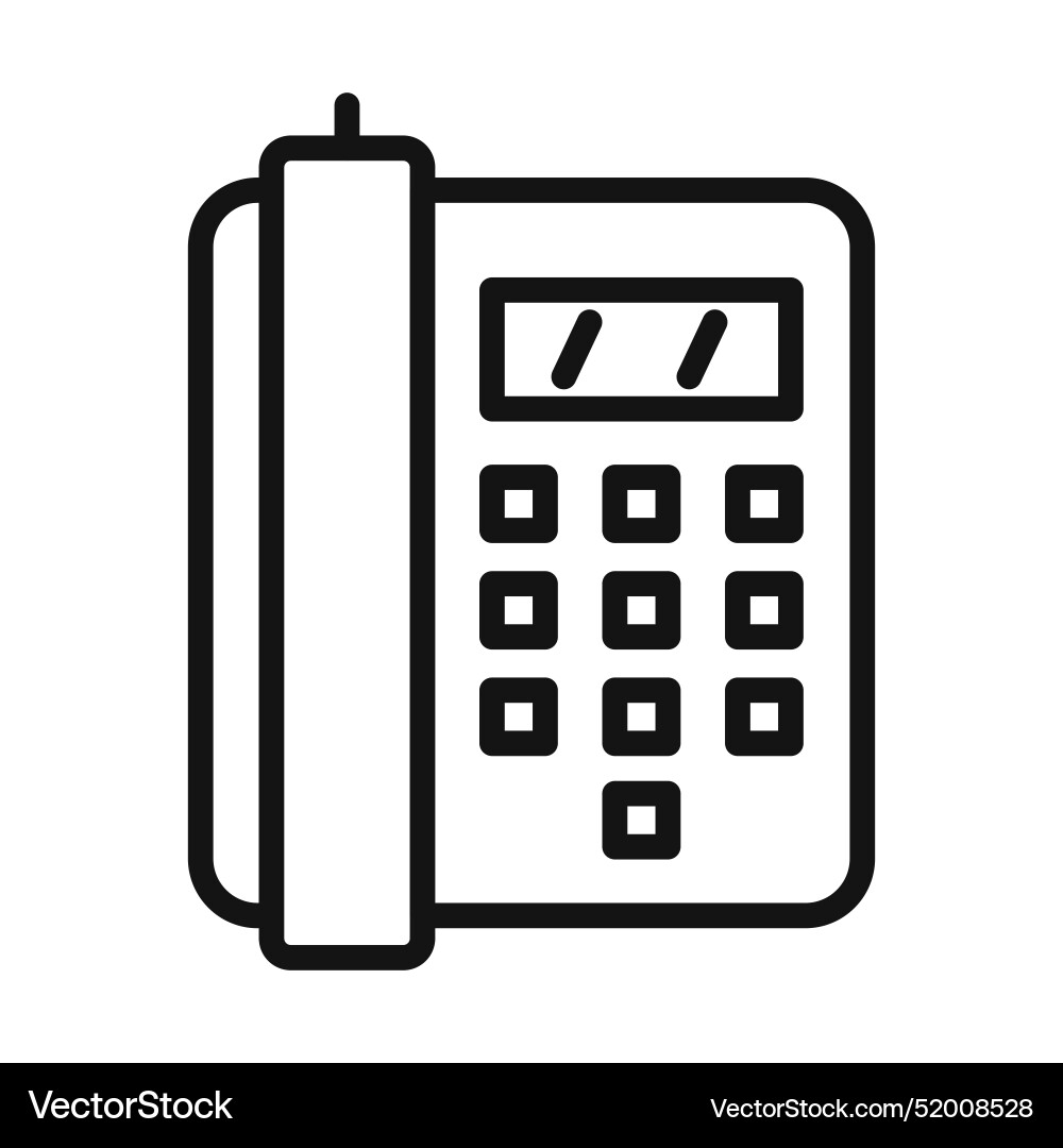 Corporate office phone icon ideal for customer Vector Image