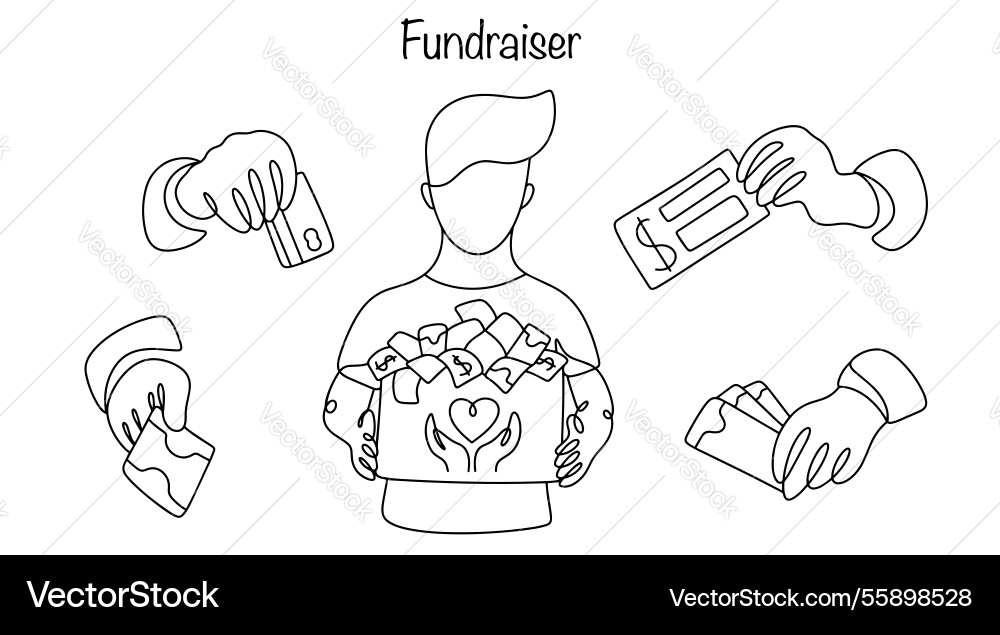 Fundraiser Royalty Free Vector Image - VectorStock