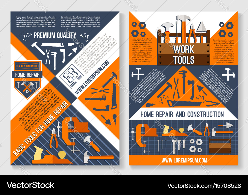 Home Repair & Construction Toolkit Royalty Free Vector