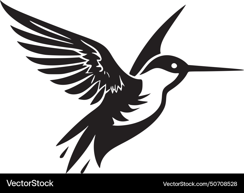 Hummingbird - high quality logo ideal Royalty Free Vector