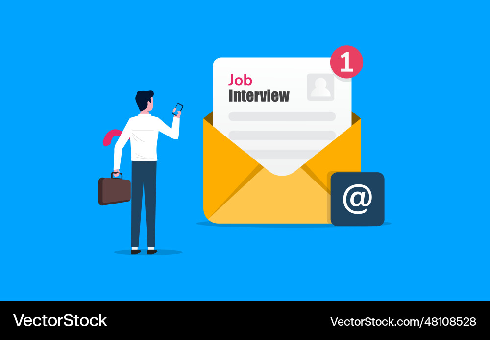Job Interview Invitation Royalty Free Vector Image