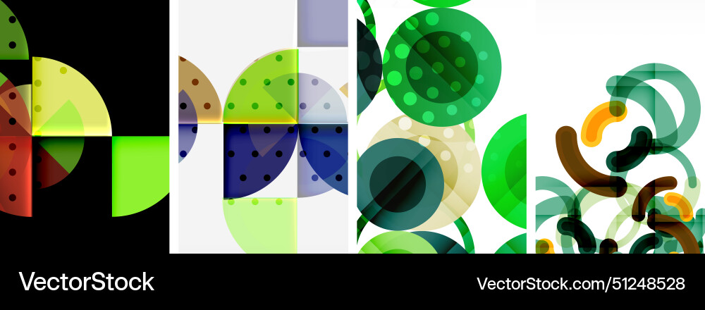 World of geometric elegance with abstract circle Vector Image