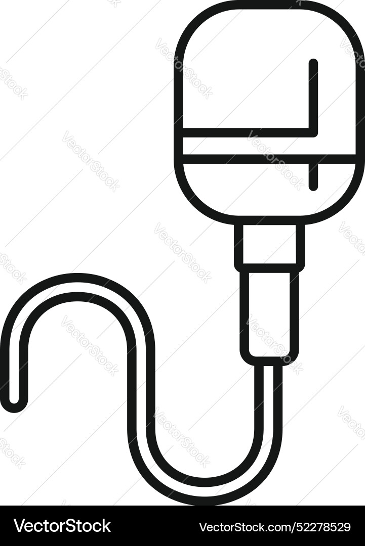 Medical drop counter icon showing intravenous Vector Image
