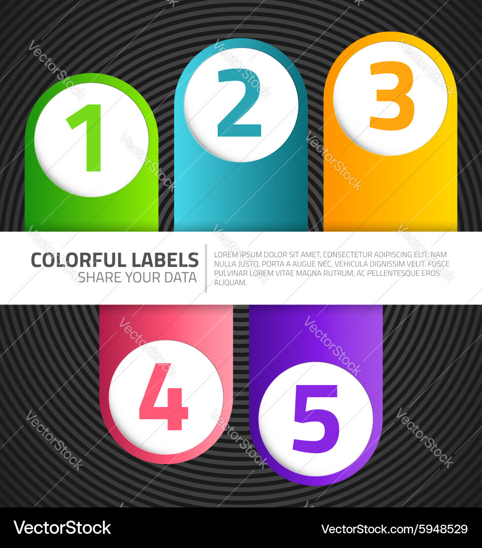 Modern labels Royalty Free Vector Image - VectorStock