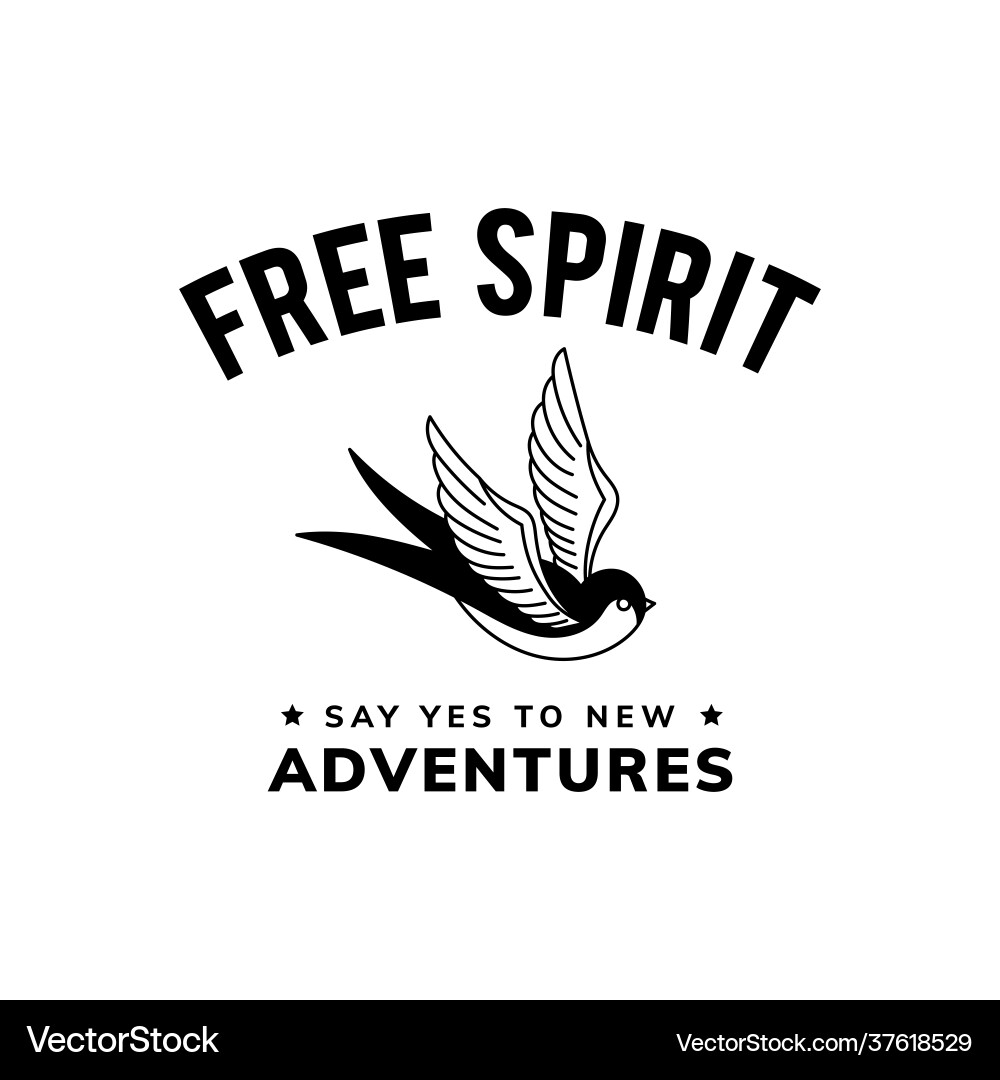 Motivation freedom quote design Royalty Free Vector Image