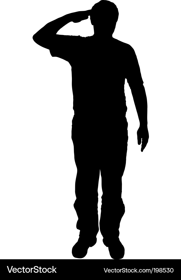 Military salute Royalty Free Vector Image - VectorStock