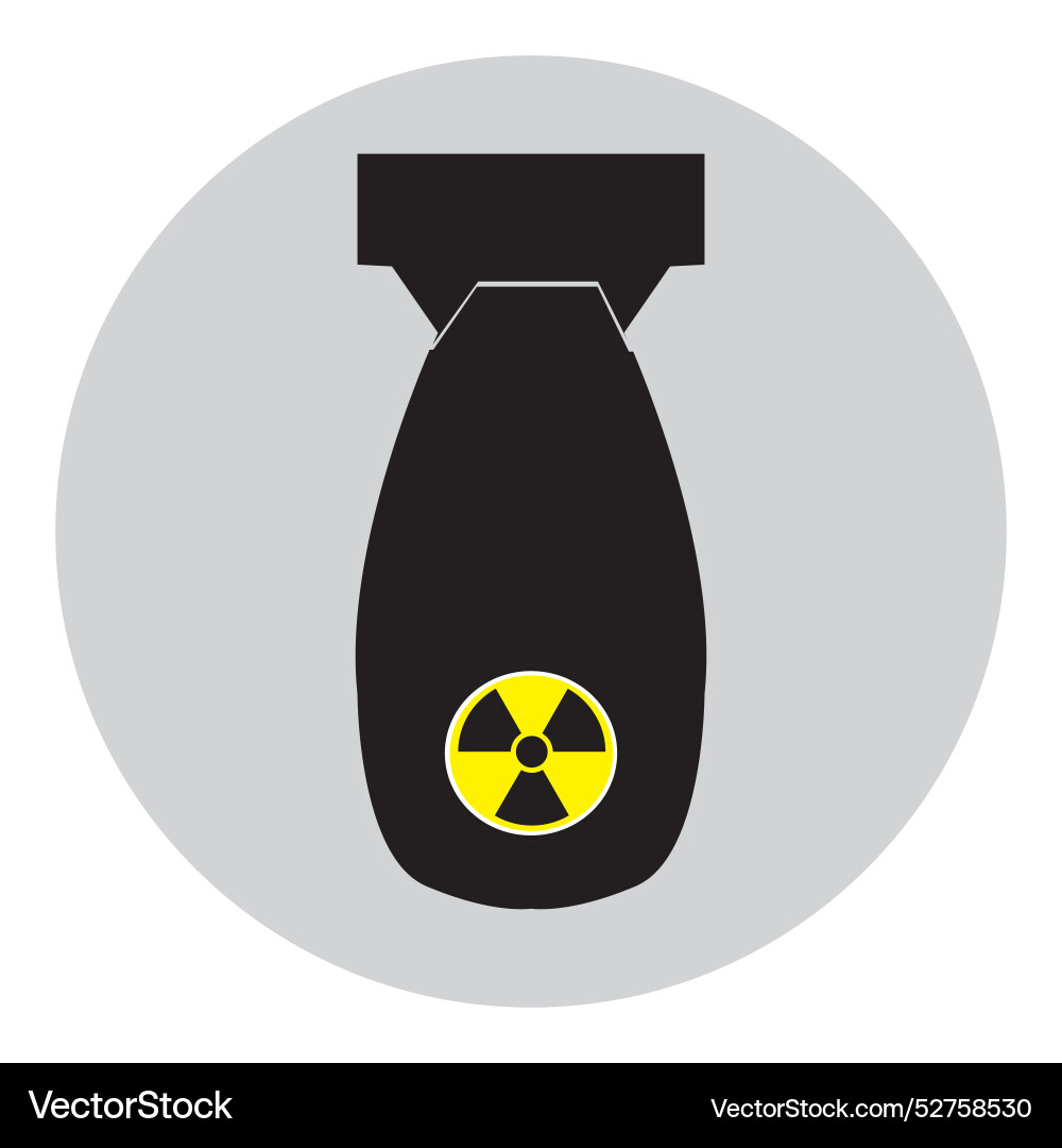 Nuclear bomb icon Royalty Free Vector Image - VectorStock