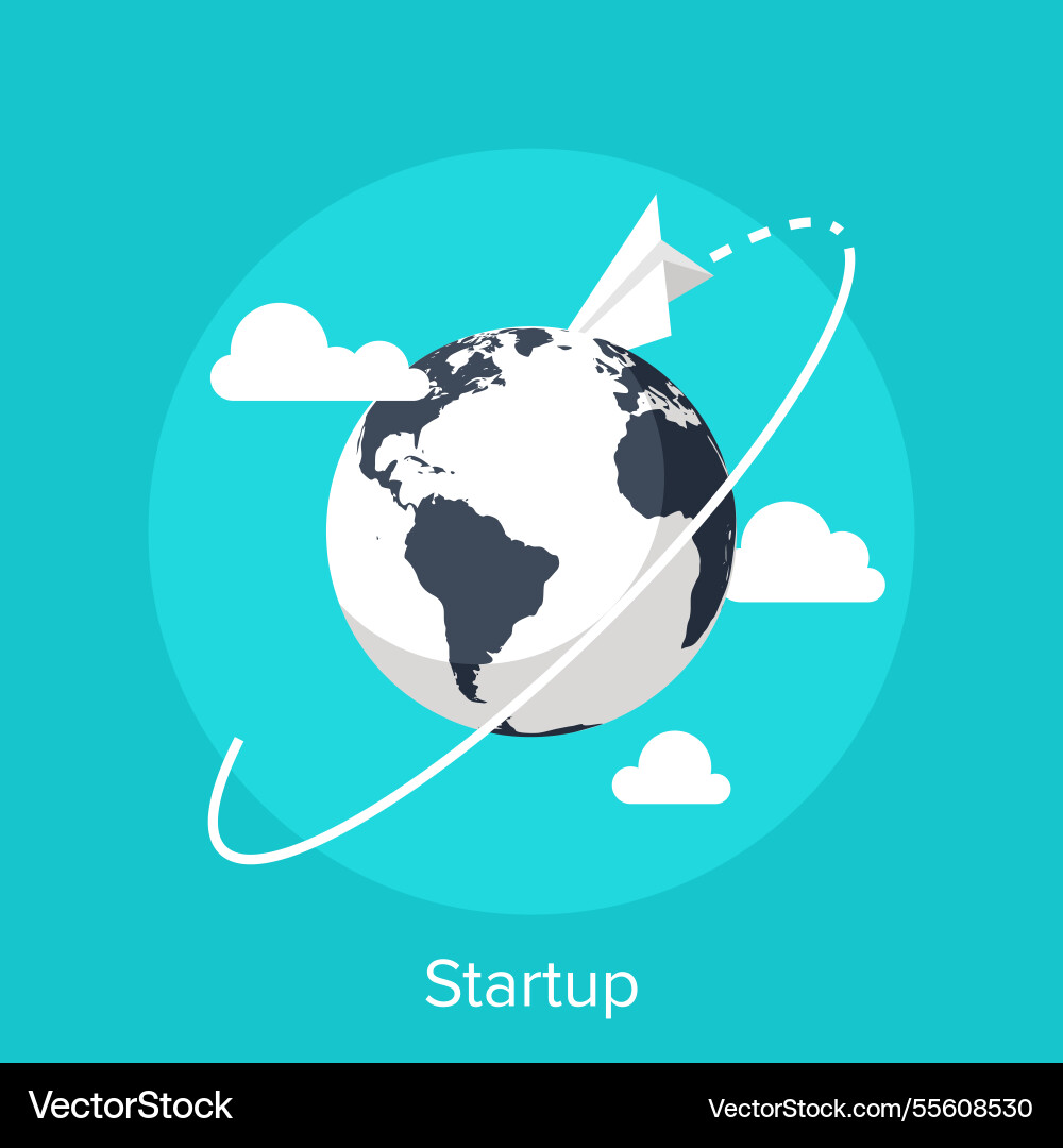 Startup concept Royalty Free Vector Image - VectorStock