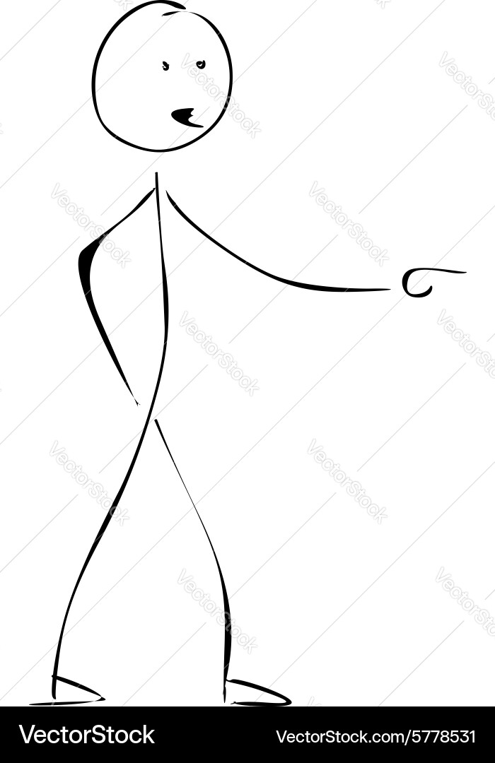 Simple Stick Figure Royalty Free Vector Image - VectorStock