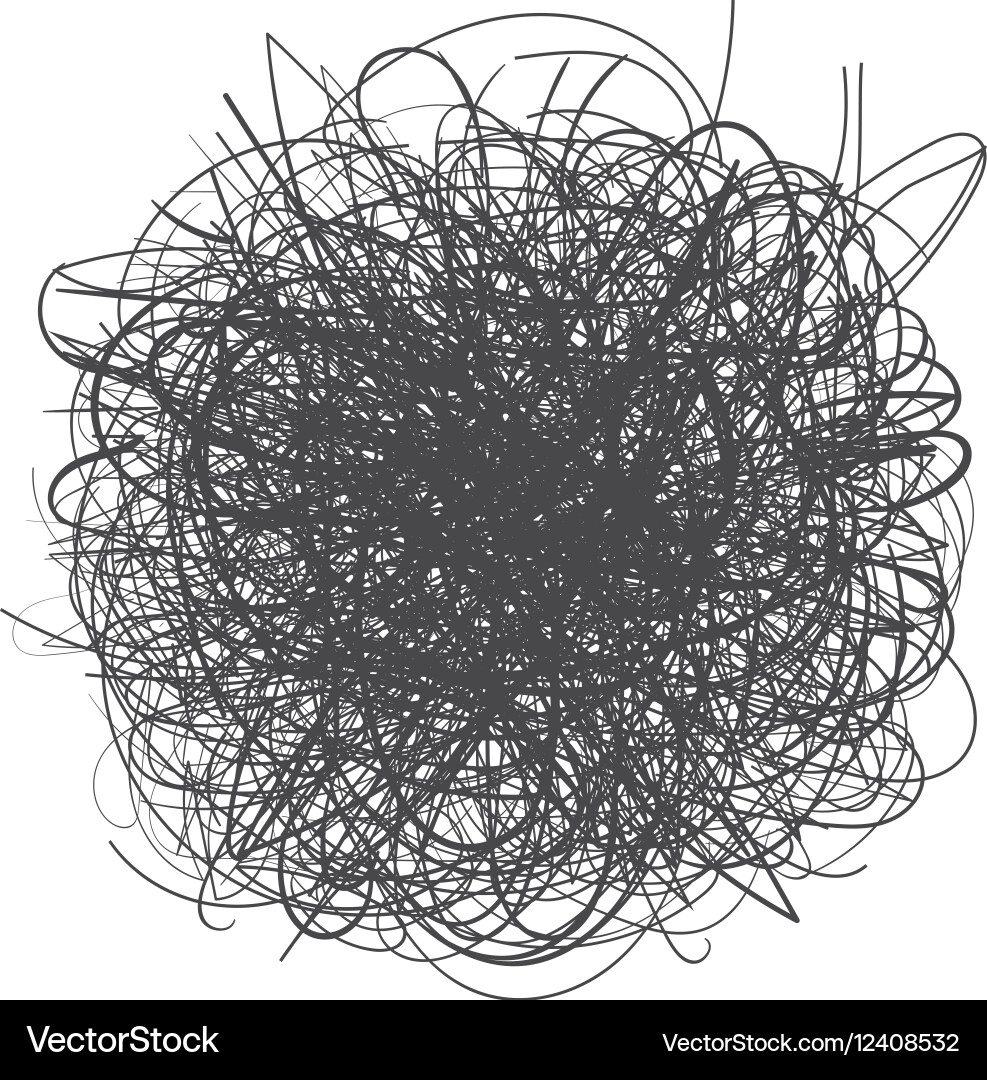 Grunge Scribble Texture Royalty Free Vector Image