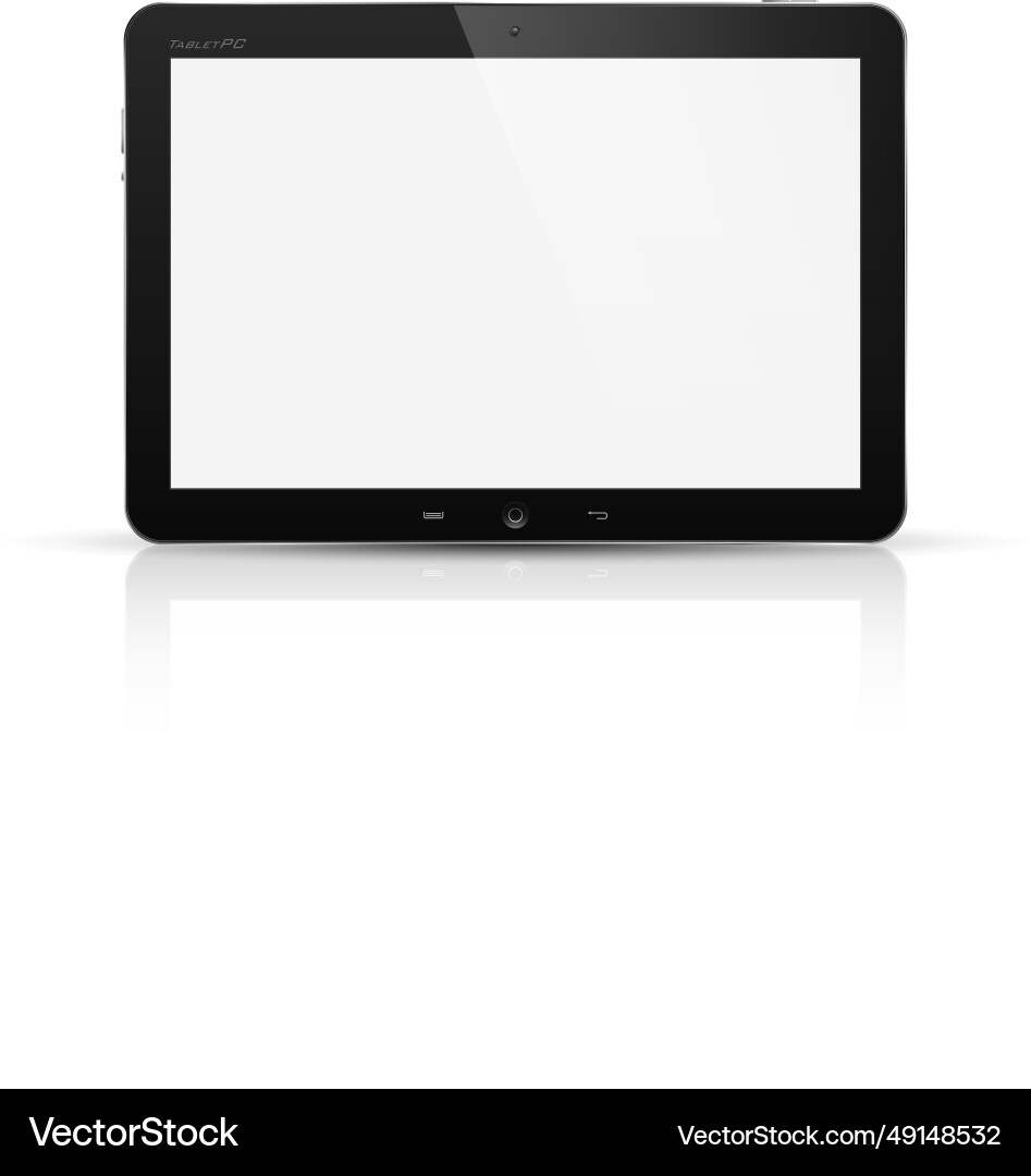 Realistic high detailed of isolated tablet Vector Image
