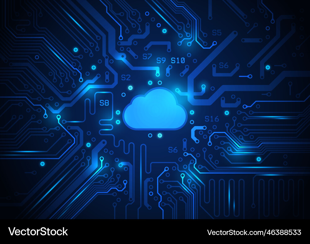 Circuit board Royalty Free Vector Image - VectorStock