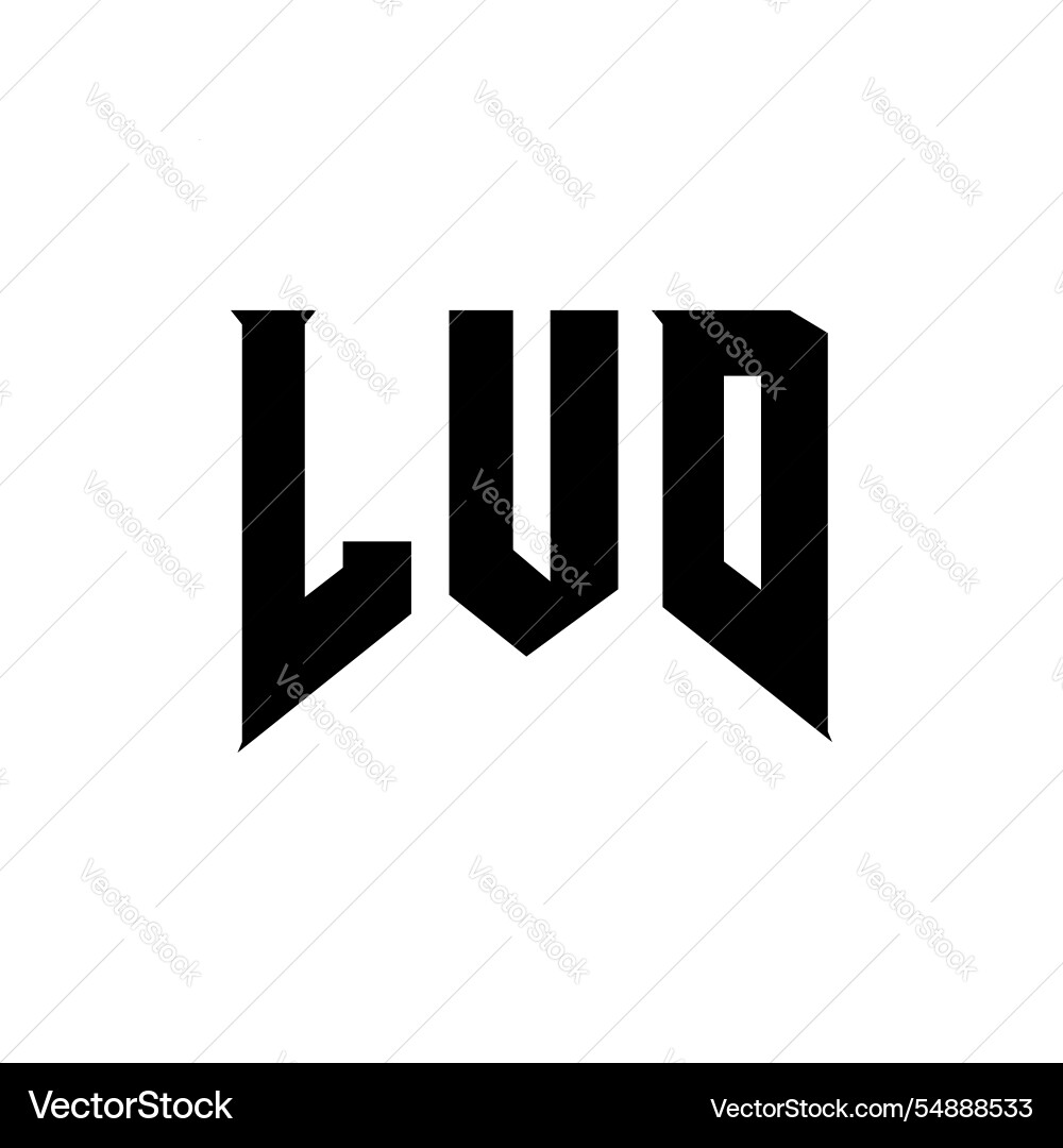 Lvd letter logo design for technology company Vector Image