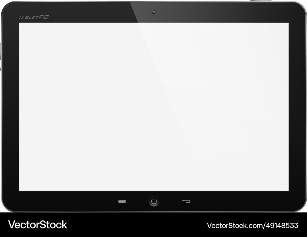 Realistic high detailed of isolated tablet Vector Image