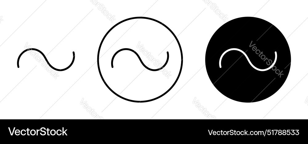 Tilde icon Royalty Free Vector Image - VectorStock
