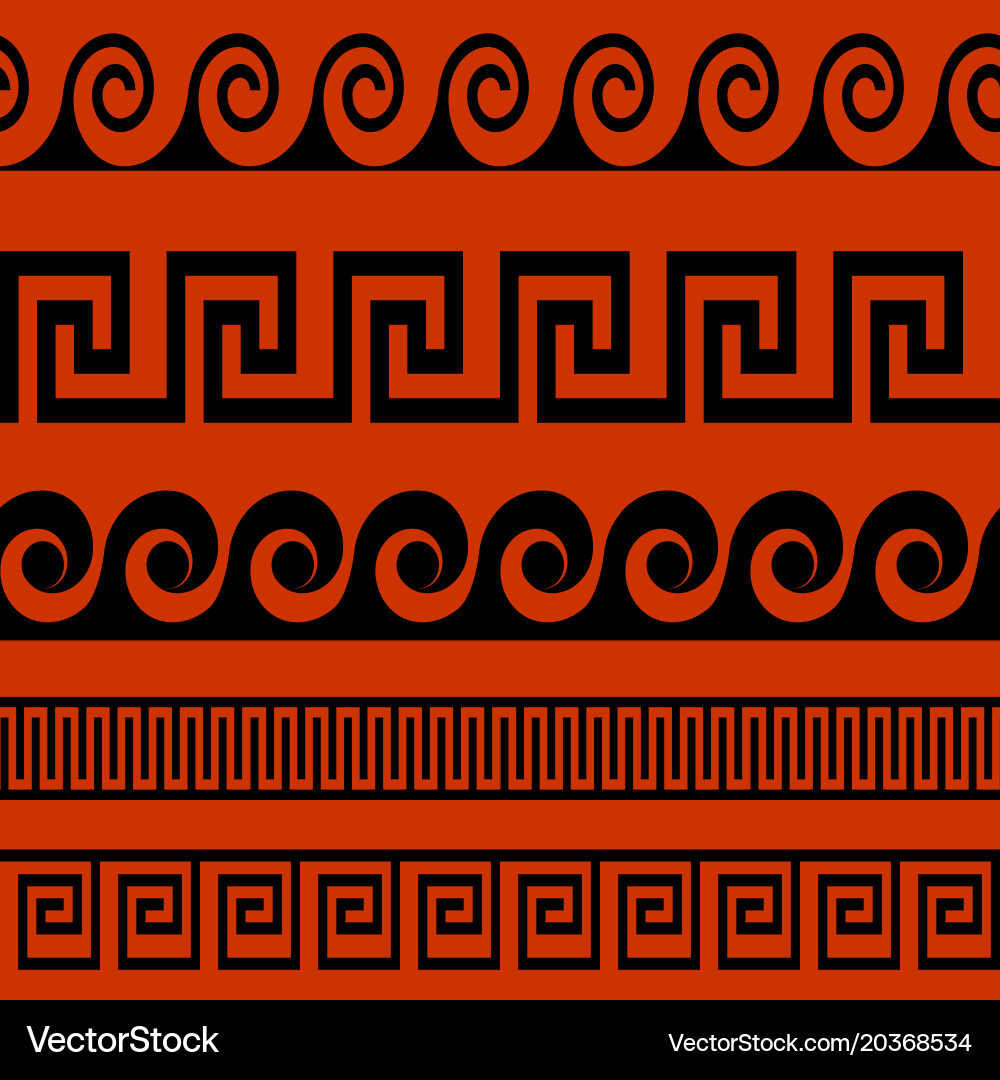 Antique Greek Meander Pattern Royalty Free Vector Image