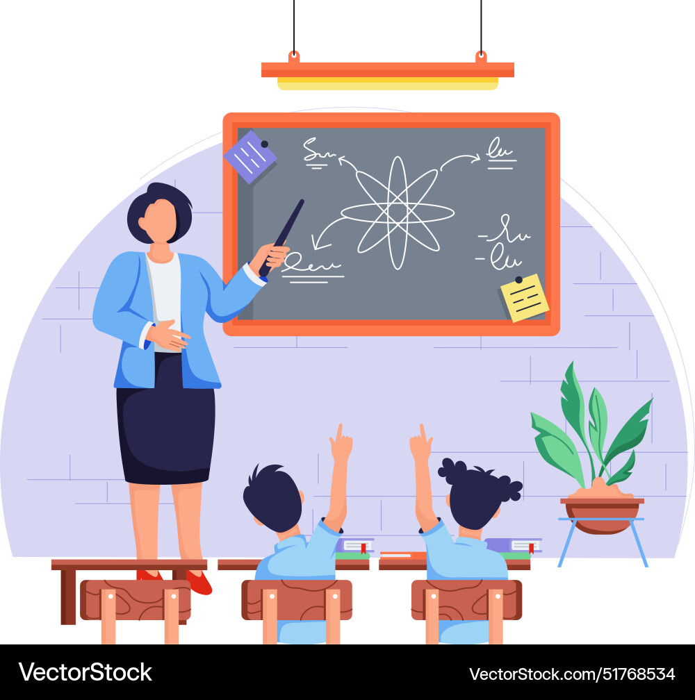 Heres a flat of science class Royalty Free Vector Image