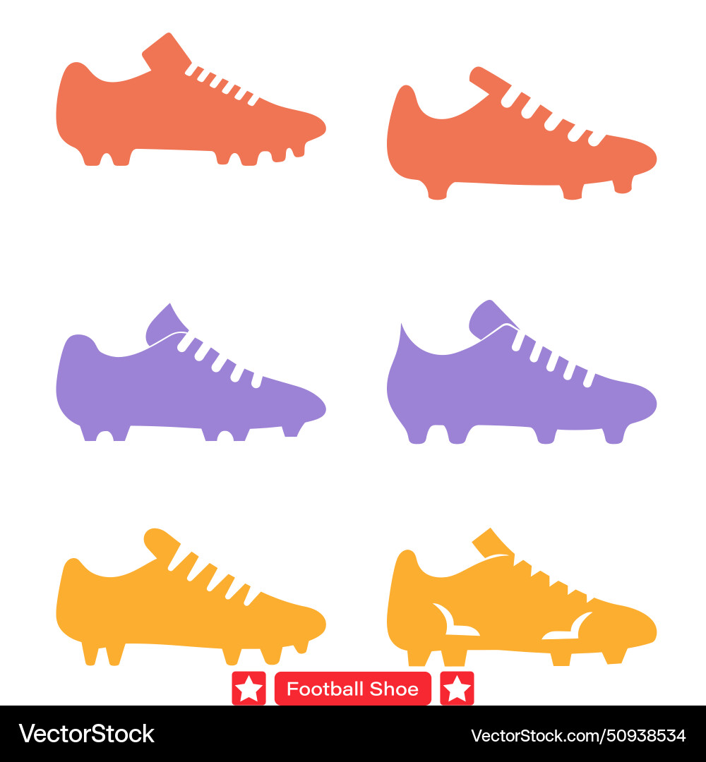 Professional football cleat pack elevate Vector Image