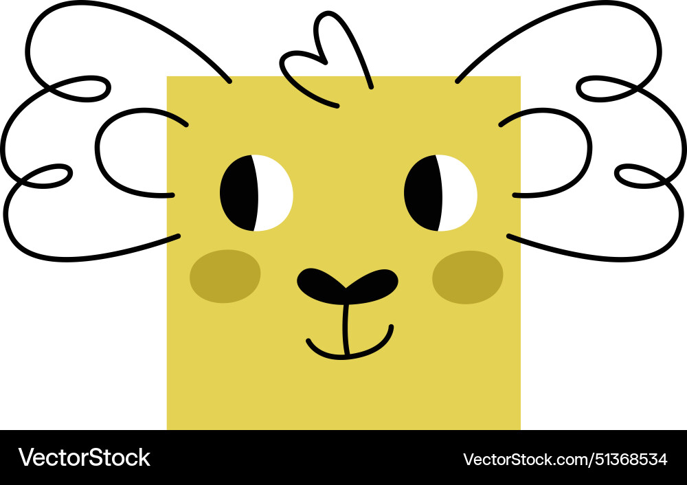 Square shape koala Royalty Free Vector Image - VectorStock