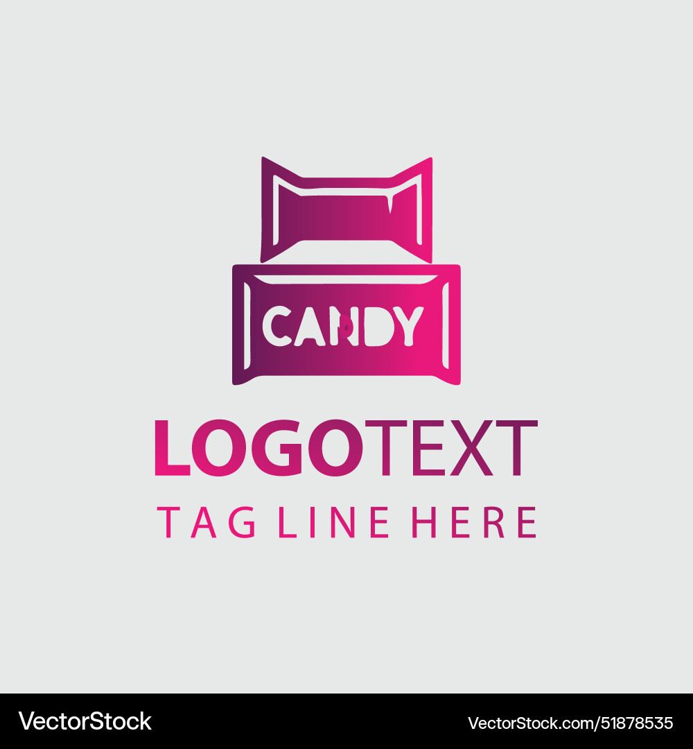 Candy logo Royalty Free Vector Image - VectorStock