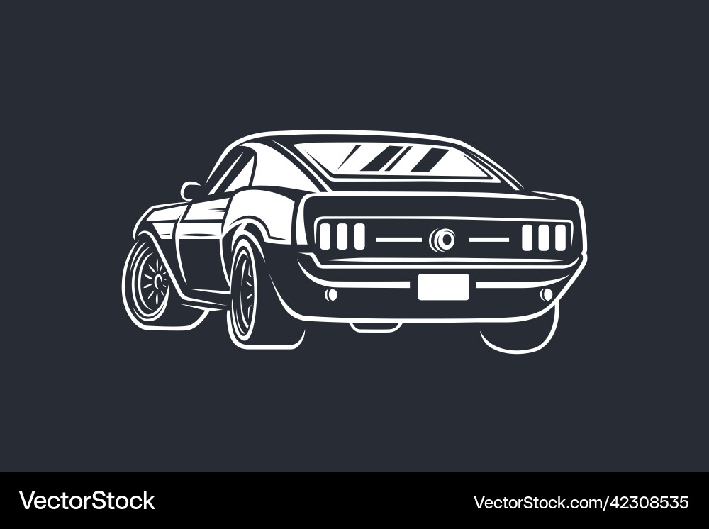 Car street racing Royalty Free Vector Image - VectorStock