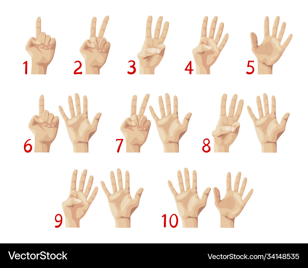 Counting Numbers 1 10 Vector Images (over 470)