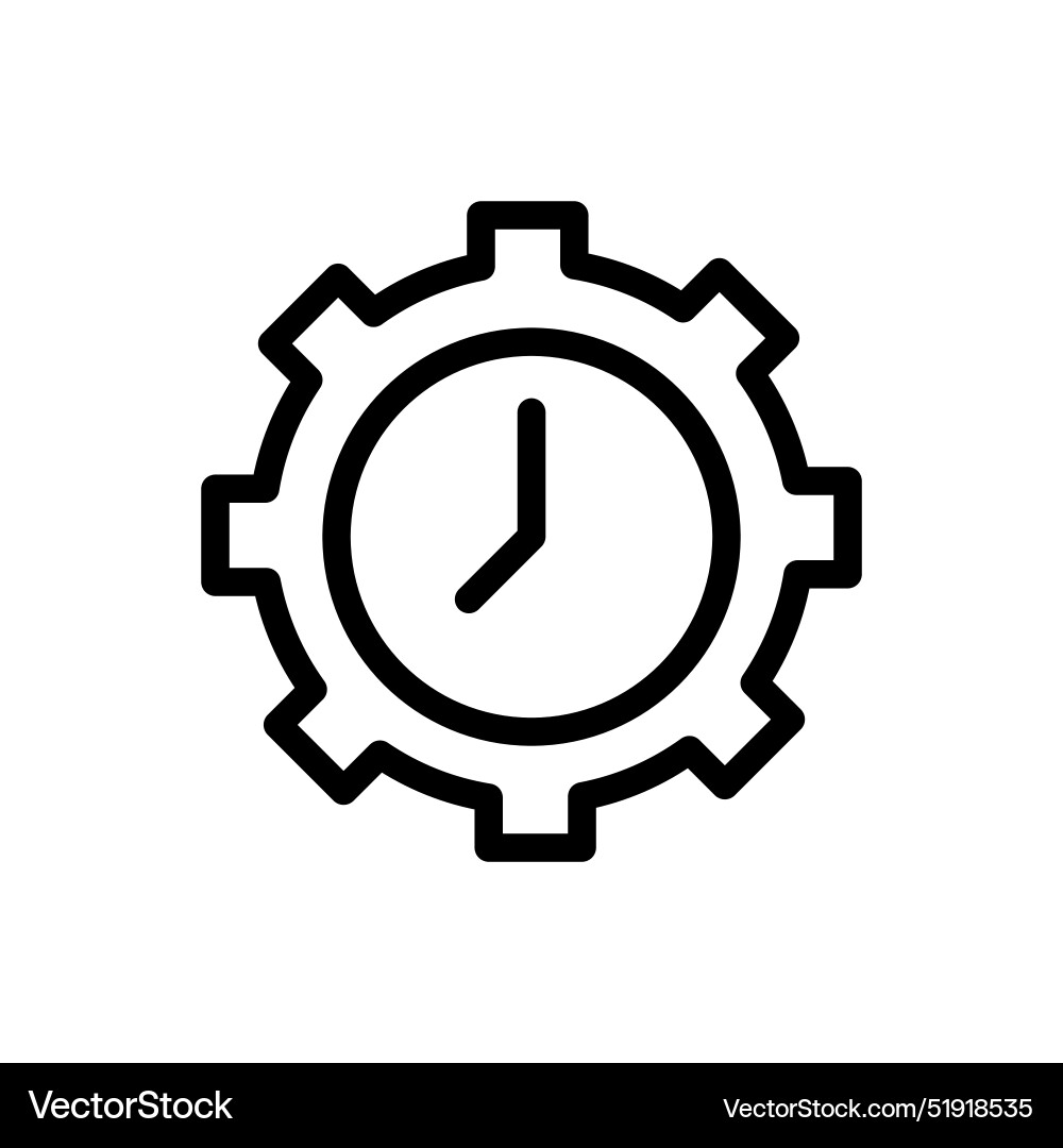 Efficiency icon outline set collection or pack Vector Image